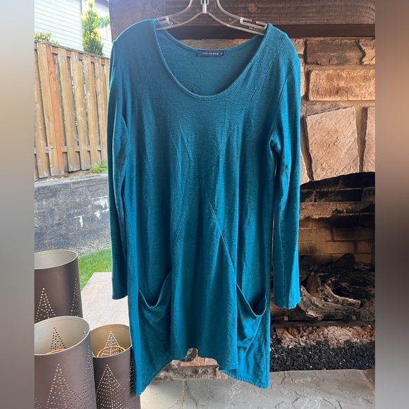 cut loose | Tops | Cut Loose Teal Long Sleeve Tunic | Poshmark